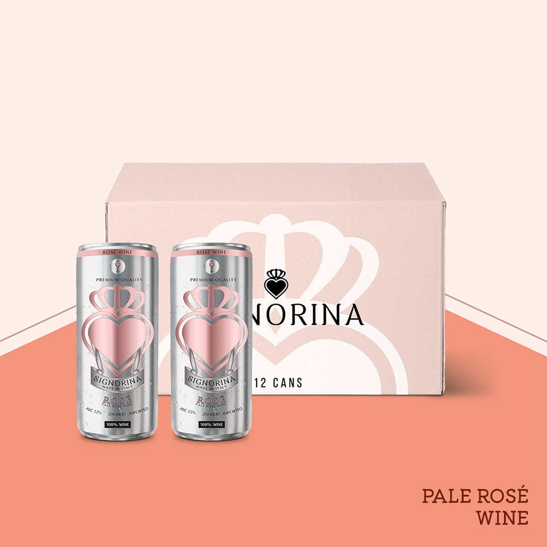 Rosé Wine in a Can | 12% ABV | Signorina ® Quality Wine. All Occasions ...