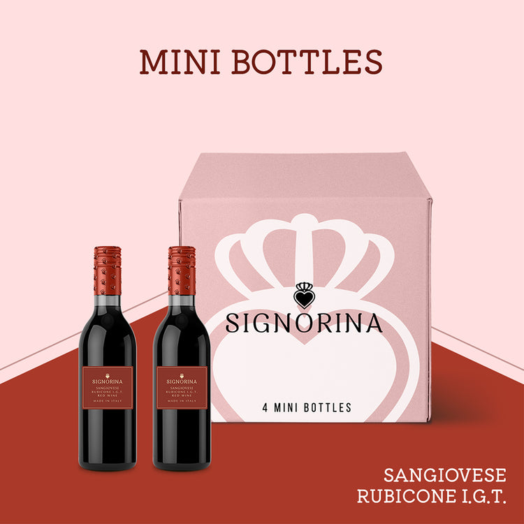 Best Mini Red Wine Bottles Sangiovese IGT Miniatures Signorina Signorina Wines