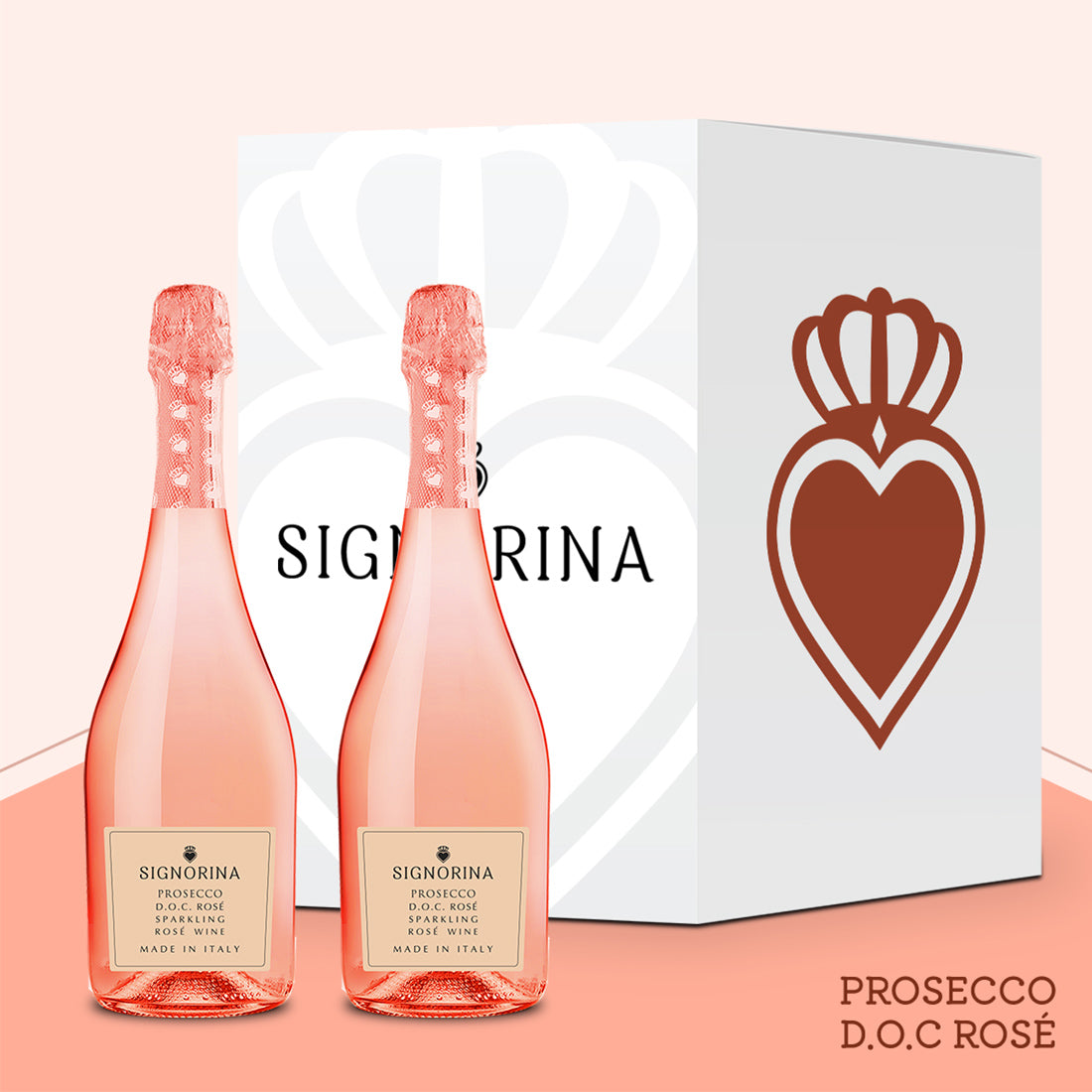 Best Prosecco Rosé D.O.C. | Signorina ® Premium Sparkling Wine | Italy ...